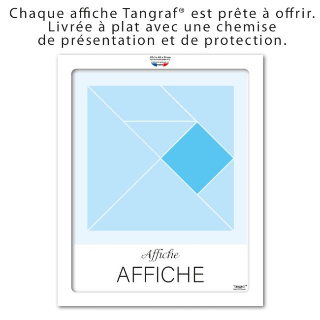 Poster très épais de haute qualité Bateau Tangraf France